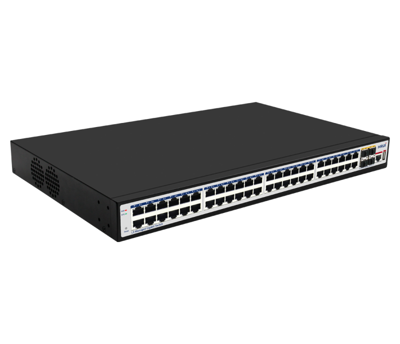 52-Port 10G L3 Managed Ethernet Switch | HRUI-PoE Switch and Industrial Switch Manufacturer | HRUI